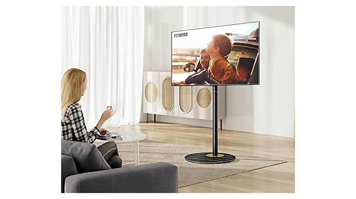 FITUEYES Modern TV Stand for 32"-65" with Concealed Storage