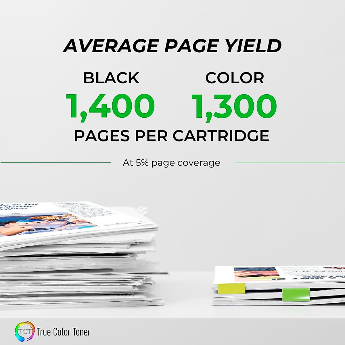 TCT 045A Toner Cartridge 4 Pack - Premium Compatible Replacement for Canon 045 Works with Canon Color ImageClass MF634CDW MF632CDW LBP612CDW Printers (Black Cyan Magenta Yellow)