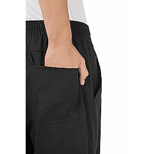 Chef Works Men's Better Built Baggy Chef Pants, Black, Large