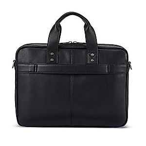 Samsonite Classic Leather Slim Brief, Black, One Size