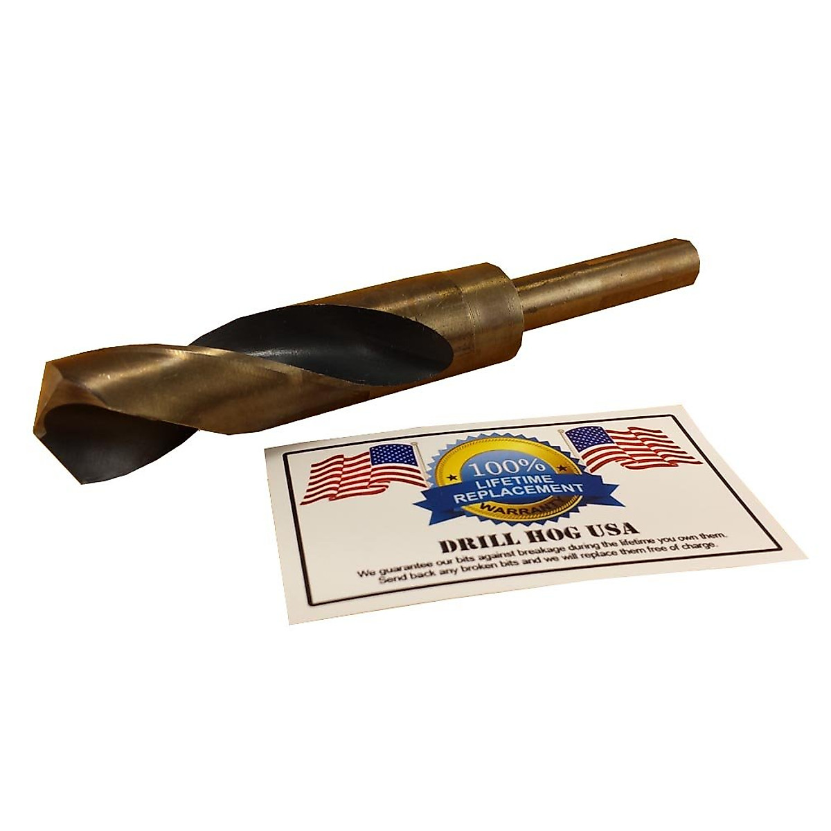 Drill Hog USA 1" Drill Bit 1" Silver & Deming Bit HI-Molybdenum M7