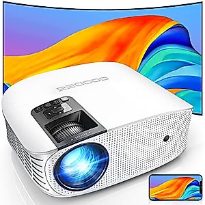 5G WiFi Bluetooth Projector Native 1080P, GooDee Outdoor Movie Projector with 300" Display Video Projector with Zoom & 4 Point Keystone for TV Stick, iOS, Android Dolby Audio & 4K Projector Support