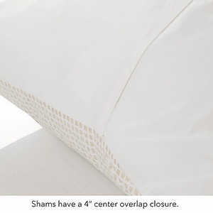 Nate Home by Nate Berkus 250TC 3-Piece Printed Shapes All-Season Cotton Duvet Cover Set | Bedding Set from mDesign - King Size - 1 Duvet Cover, 2 Pillow Shams, Pearl/Night (Taupe/Black)