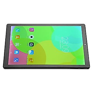 VINGVO Black Tablet 10.1 Inch IPS 2560x1600 100-240V Reading Tablet Octa Core CPU for School (US Plug)