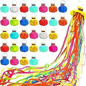 30 Pieces Throw Streamers Party Paper No Mess Party Streamers for Birthday Wedding Graduation Party Favors Shows (Colorful)