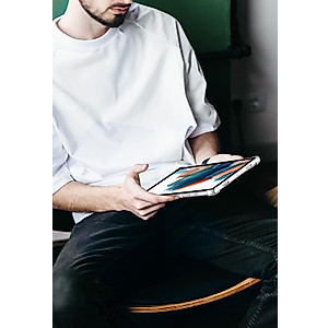 MoKo Case Fits Samsung Galaxy Tab A8 10.5 Inch 2022 (SM-X200/SM-X205/SM-X207), Ultra Clear Soft Flexible Transparent TPU Skin Bumper Back Cover Shell, Clear