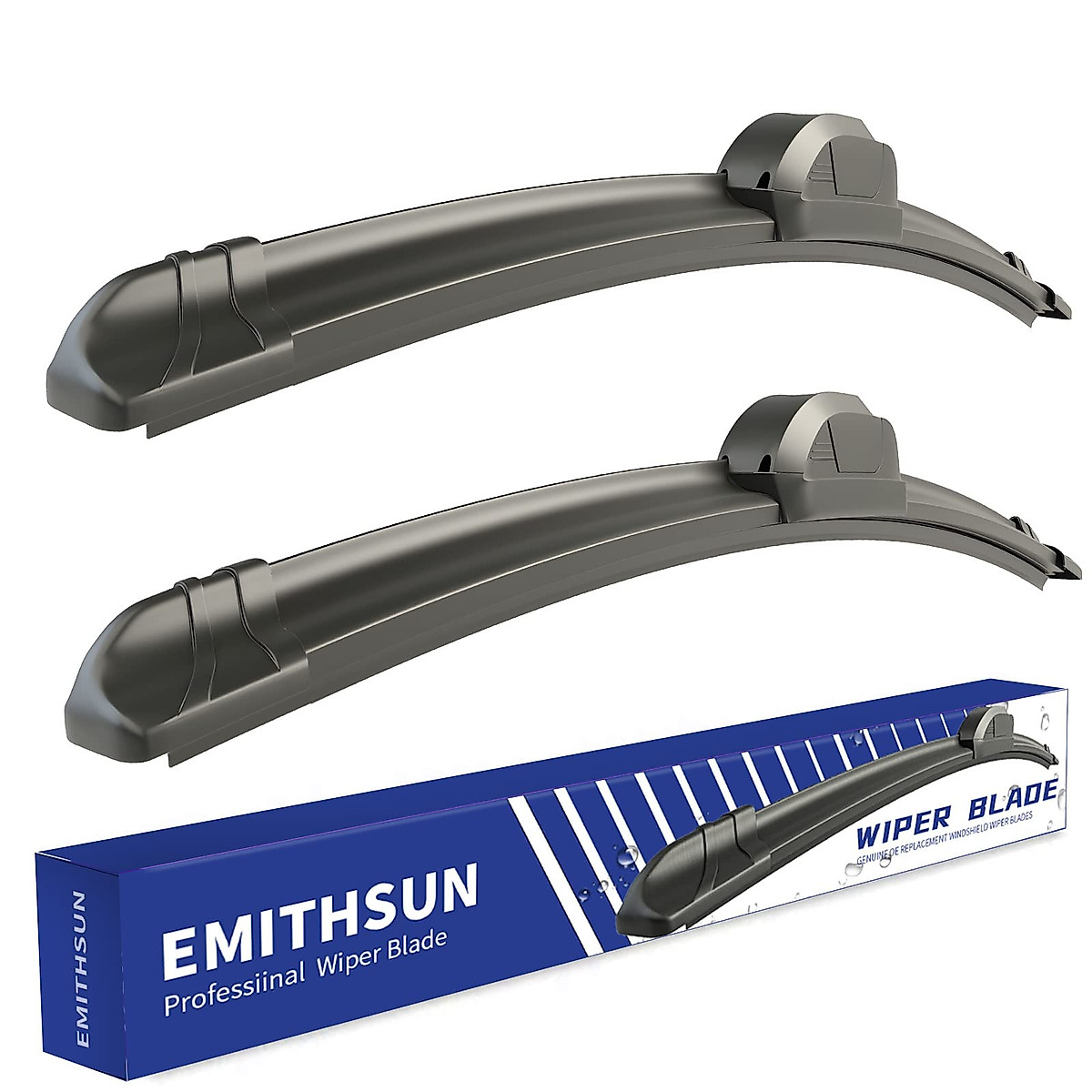 EMITHSUN OEM QUALITY 26" + 16" Premium All-Seasons Stable And Quiet Windshield Wiper Blades(Set of 2)
