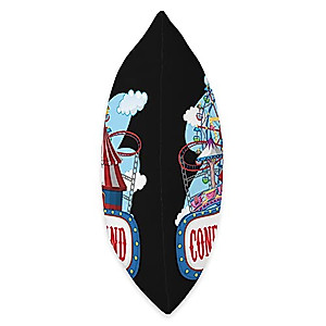 Coney Island Brooklyn New York Souvenir NYC Brooklyn Coney Island Fun Park New York City Souvenir Circus Throw Pillow, 16x16, Multicolor