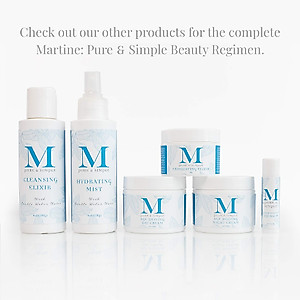 Martine: Pure & Simple Facial Mist Spray to Hydrate, Tone, and Soften Skin, Setting Spray Made With Double Helix Water. (4 oz)