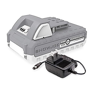 Snow Joe 24V-2AMP-SK1 Starter Kit Includes 1 x 2.0-Ah Lithium iON Battery + Standard Charger, 2.0, White