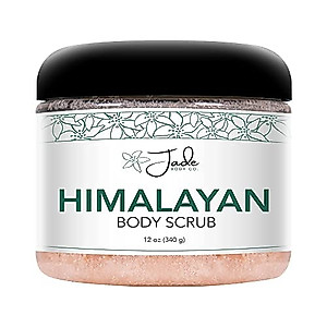 Stem Cell & Collagen Himalayan Salt Scrub | Exfoliating Body Scrub | Exfoliate Foot Scrub & KP Bump Eraser Body Scrub | Best Body Scrubs for Women Exfoliation & Mens Skin Care | Acne Cellulite Deep Cleansing Scars Wrinkles Moisturize Skin Polishes