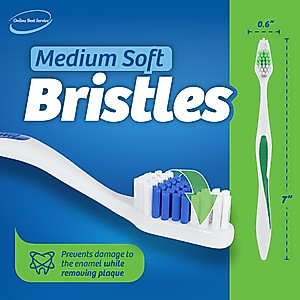 Online Best Service 100 Pack Toothbrush Standard Classic Medium Soft Individually Wrapped