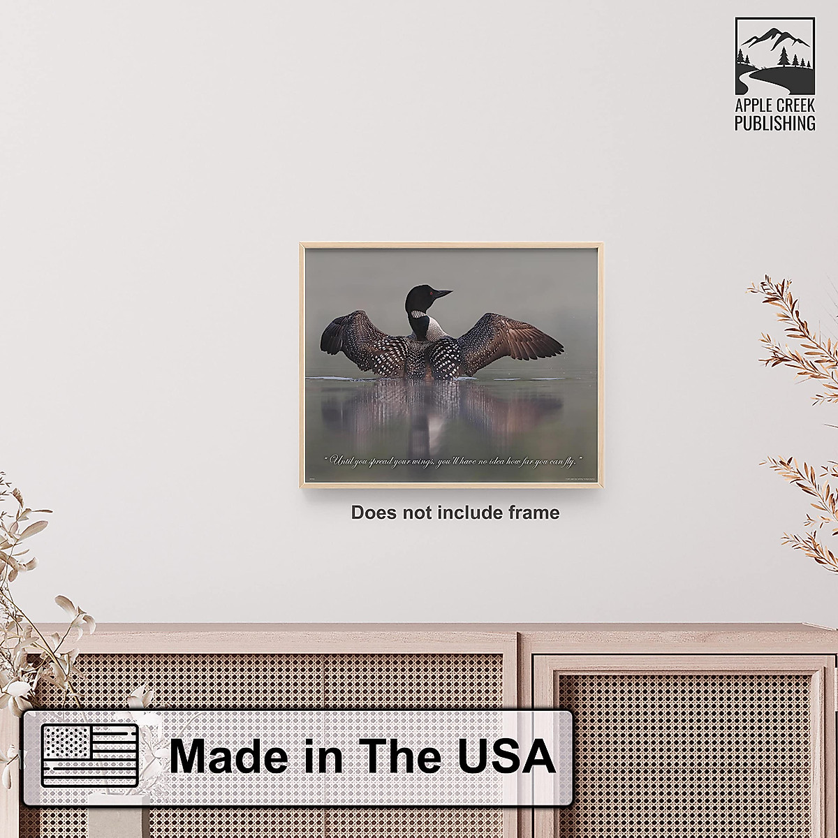 Common Loon Motivational Inspirational Poster Art Print Reproduction 11x14 Call Wall Decor Pictures