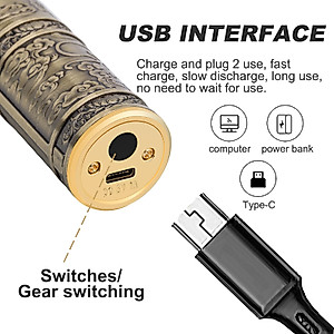 candyfouse Beard Trimmer for Men, Professional Hair Trimmer Hair Clippers for Men, Cordless Rechargeable with LCD Display, Approaching Zero Gapped Cutting Grooming Kit