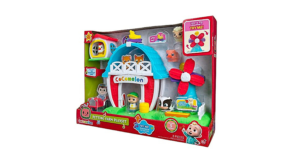 CoComelon Petting Farm Playset for Kids - Fun Farm & Animal Play