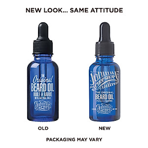 Johnny's Chop Shop Men's Facial Conditioning Beard Oil, Smooth Blend, Natural Oils, Pre/Post Shave 1.01 fl oz (Pack of 2)