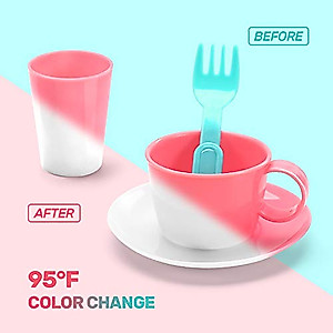 CUTE STONE Play Kitchen Sink Toys,Electric Dishwasher Playing Toy with Running Water,Upgraded Automatic Faucets and Color Changing Accessories, Role Play Sink Set Gifts for Kids Boys Girls Toddler