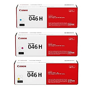 Canon CRG-046H 3-Color High Yield Cyan, Magenta and Yellow Toner Cartridge Set