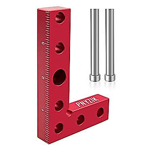 Mini Square Center Finder Tool, 90 Degree Square and Marking Center Finder Precision for Quick Measuring Square Edge, Line Gauge Center Positioning Square for Woodworking Layout, Square Center Scribe
