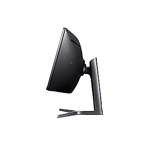 SAMSUNG Odyssey CRG Series 49-Inch Dual QHD (5120x1440) Gaming Monitor, 120Hz, Curved, QLED, HDR, Height Adjustable Stand, Radeon FreeSync (LC49RG90SSNXZA)