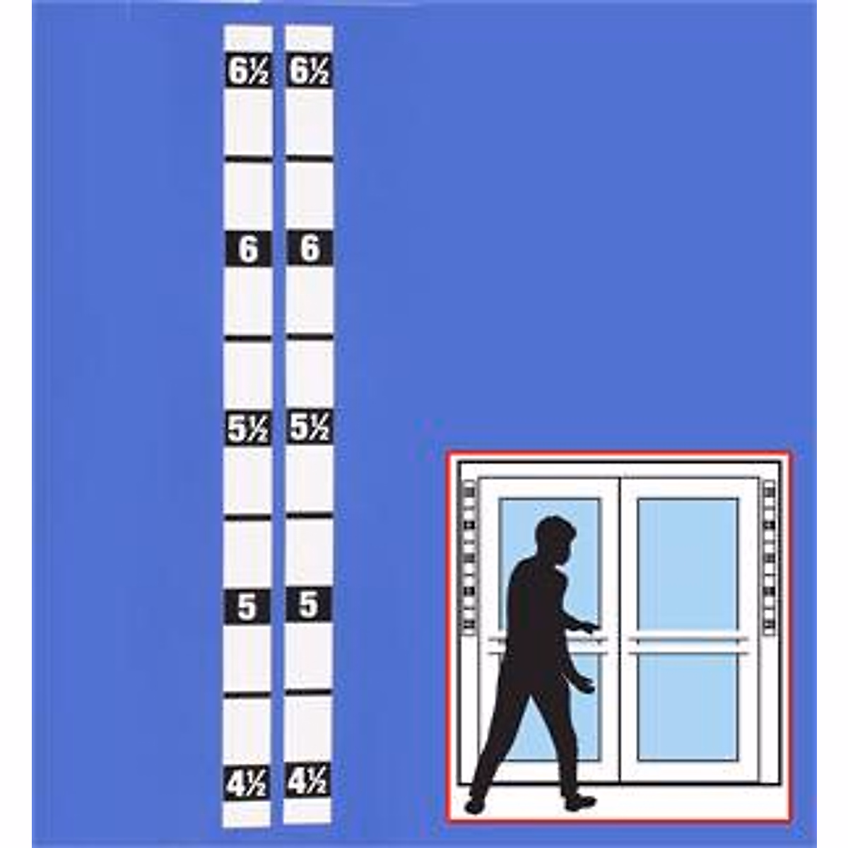 HM-101B Height Marker Door Strip (Set of 2)