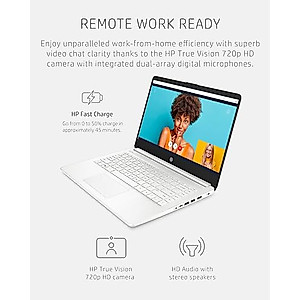 HP Stream 14-inch Laptop for Student and Business - Intel Quad-Core Processor, 8GB RAM, 320GB Storage (64GB eMMC + 256GB Card), 1-Year Office 365, Webcam, 11H Long Battery Life, Wi-Fi, Win11 H in S
