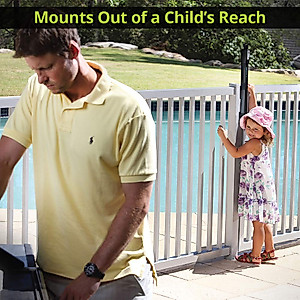 D&D Technologies ML3TPKA MagnaLatch Top Pull, Pool & Child Safety Magnetic Gate Latch and Lock, for Any Square Gate