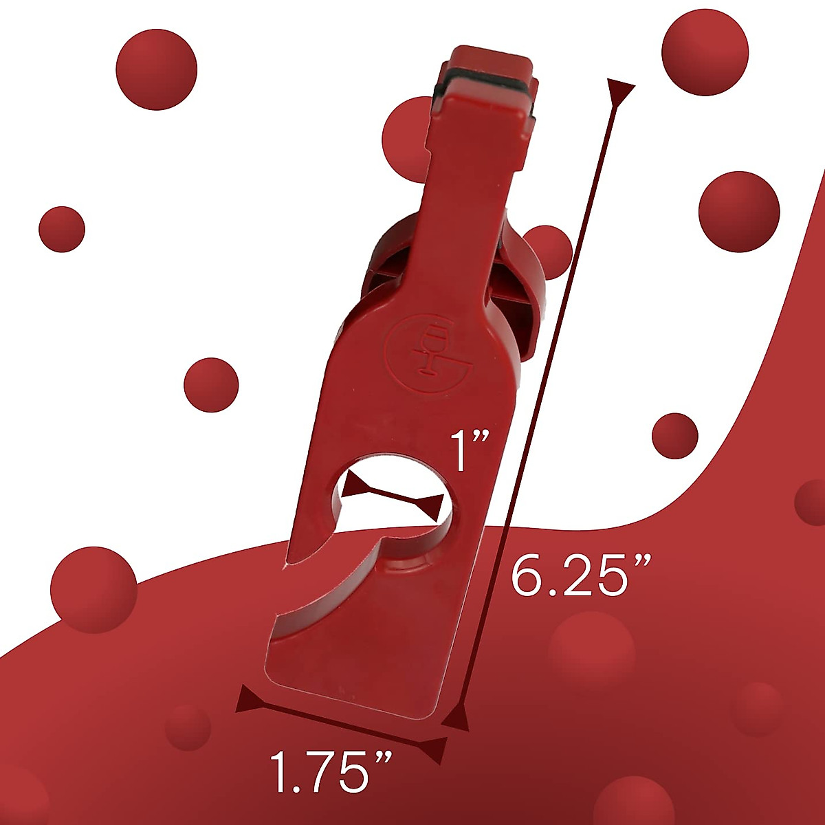 WINEGRASP Cheers! Stemmed Wine Glass Holder for Adirondack & Camping Chairs, Picnic Tables, & Patio Railings (2-Pack)