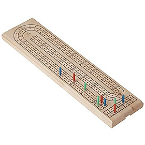 CHH Natural 2-Track Wood Cribbage Board Game