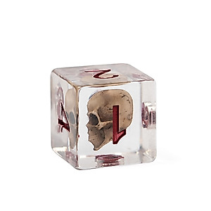 UDIXI Skull DND Dice Set, Resin D and D Dice Set Skull Dice Set D&D for RPG Dungeons and Dragons MTG and Other Tabletop Games