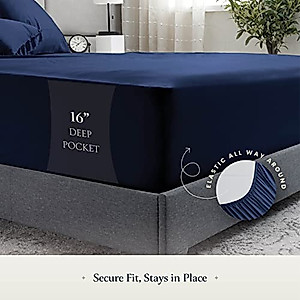 BELADOR Silky Soft Queen Sheet Set - Luxury 6 Piece Bed Sheets for Queen Size Bed, Secure-Fit Deep Pocket Sheets with Elastic, Breathable Hotel Sheets and Pillowcase Set, Wrinkle Free Oeko-TEX Sheets