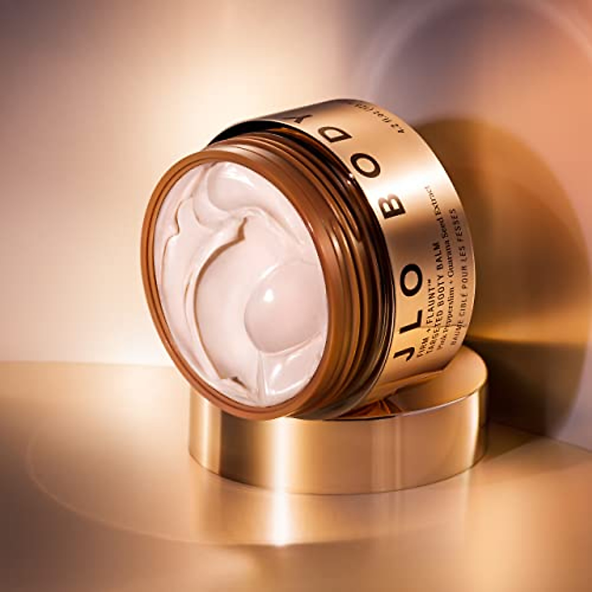 JLO BEAUTY Firm + Flaunt Targeted Booty Balm | Firms, Hydrates, Improves Skin Elasticity & Helps To Fade the Appearance of Stretch Marks | 4.2 Ounce