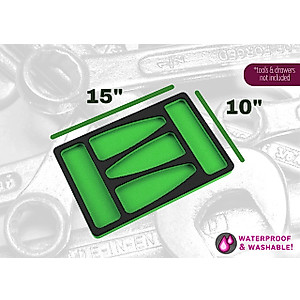 Polar Whale Tool Drawer Organizer Small Pliers Holder Insert Blue Black Durable Foam Tray 15 x 10 Inches 5 Pockets Holds 3 Small Pliers Up to 8 Inch Long Fits Craftsman Kobalt Milwaukee and More