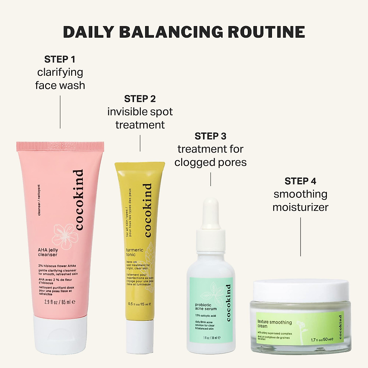 Cocokind Texture Smoothing Cream, Face Moisturizer with Squalane, Celery Seed and Cucumber, Face Lotion Moisturizer Face, Hydrating Face Cream