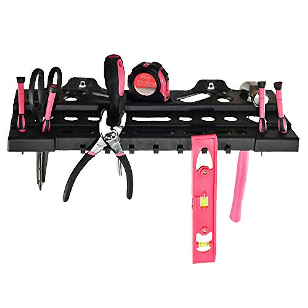Home-X - Wall Mount Multi Tool Storage Organizer Rack | Perfect for Garage, Shop or Shed