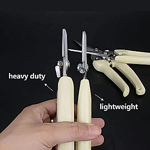 MEPEREZ Pruners, pruning shears heavy duty, premium garden scissors for hedge, bonsai, floral, small stem, orchard and vegetable pick, upgraded, gardening tools anvil snips, plant clippers 2 pack