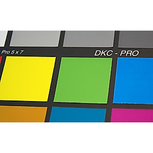 DGK Color Tools DKC-Pro 5" x 7" Set of 2 White Balance and Color Calibration Charts with 12% and 18% Gray - Pro Quality - Includes Frame Stand and User Guide