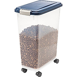 IRIS Airtight Food Storage Container, 32-Pounds, No Scoop with IRIS Airtight Food Storage Container, 54-Pounds, No Scoop