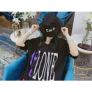 Big V Letter Shirts Men's Graphic Print T Shirt Hip Hop Short Sleeve Cotton Crew Neck Tee Tops for Men Women Small