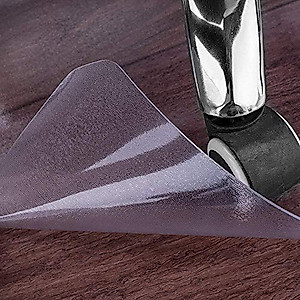 Office Desk Chair Mat for Hard Wood Floor Thick PVC Matte 48" x 36",Transparent Sturdy Chair Mat