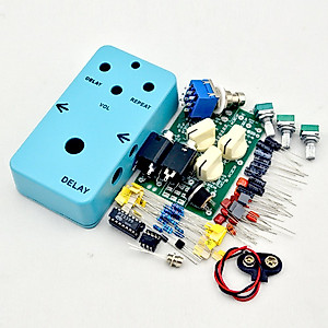 LANDTONE DIY Delay Analog Pedal and Sky Blue 1590B Case