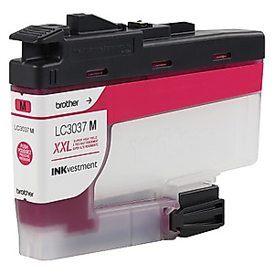 Brother Genuine LC3037M, Single Pack Super High-Yield Magenta INKvestment Tank Ink Cartridge, Page Yield Up to 1,500 Pages, LC3037, Amazon Dash Replenishment Cartridge