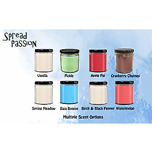 SpreadPassion Customize Candle, Create Your Own Photo Candle, Custom Text and Photo Candle, Personalized Candle Jar, 9 Oz Scented Candle, Birthday Christmas Basket Gift Idea