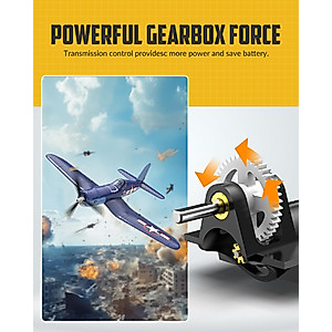 VOLANTEXRC RC Plane for Beginners, 4CH WWII RC Airplane F4U Corsair with Aileron, 2.4Ghz Remote Control Plane with Xpilot Self Righting&One Key Aerobatic&Upgraded Canopy (761-8V2 RTF)