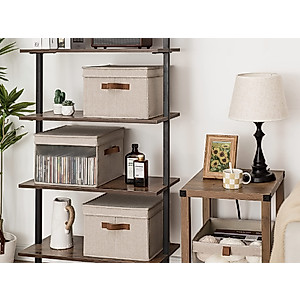 StorageWorks 45L Extra Large Fabric Storage Bins and Storage Bins with Lids and Clear Window