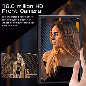 Gugxiom 10.1 Inch Android Tablet, M10, 8GB RAM 128GB ROM Android 11 Tablet, 10.1 inch IPS HD Display, GPS, FM, WiFi,Suitable for Study Work Game (Blue)