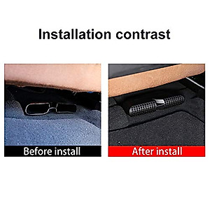 CHEYA 2pcs ABS Car Under Seat Air Outlet Vent Protect Cover Trim Accessories for BMW X5 G05 X6 G06 X7 G07 2019 2020 2021