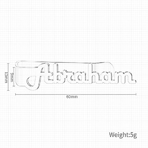 Ruibeila Personalized Tie Clips for Men, Custom Engraved Name Mens Cufflinks for Wedding Meeting Daily Life - Father's Day Gifts