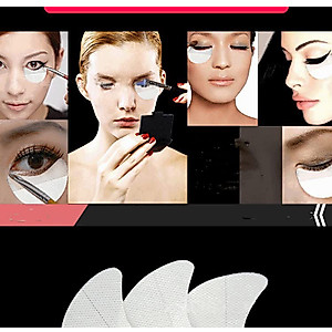 TULOBI 200 Pcs Eyeshadow Shields for Eye Makeup Eyeshadow Pads Professional Stencils Lint Free Under Eye pads Under Patches Guards Prevent Makeup Residue