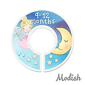Modish Labels Baby Clothes Size Dividers, Baby Closet Organizers, Size Dividers, Baby Closet Organizers, Closet Dividers, Clothes Organizer, Nursery, Girl, Boho, Fairy, Princess, Fairies (Baby)